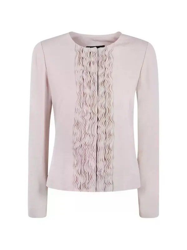 Emporio Armani Ruffled Jacket - Neutrals