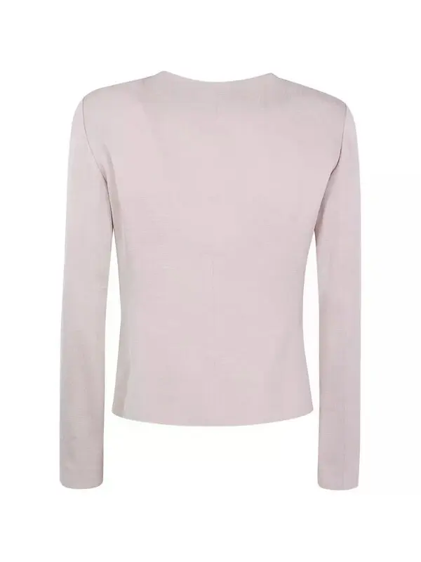 Emporio Armani Ruffled Jacket - Neutrals