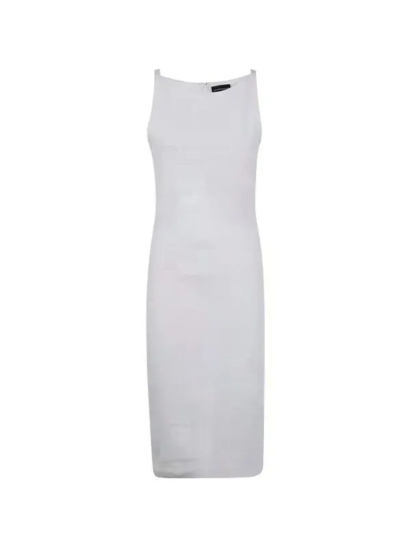 Emporio Armani Sleeveless Midi Dress - White