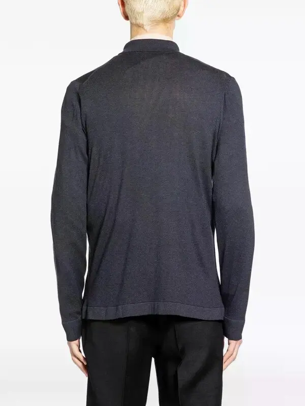 LARDINI Buttoned Knit Shirt