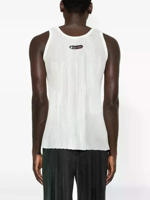 LANVIN Pleated Jersey Tank Top