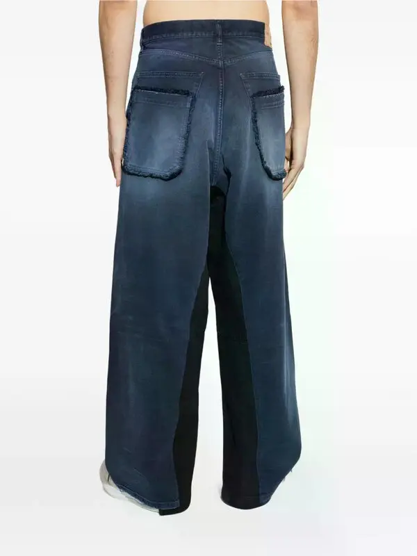 Balenciaga Distressed Raw-cut Wide Leg Jeans