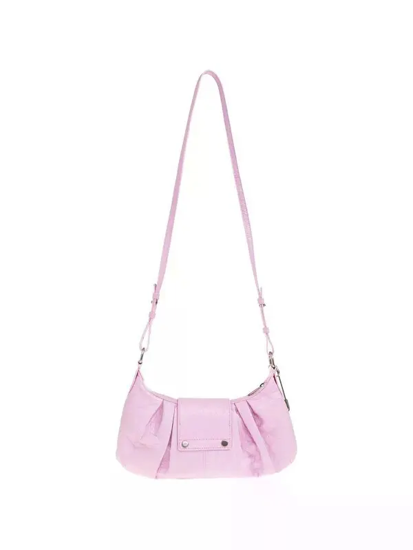 Balenciaga Pamela Ruched Leather Tote Bag - Pink