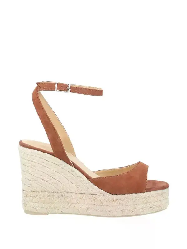 CastaÑer Brook Suede Wedge Espadrilles - Orange