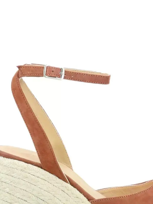 CastaÑer Brook Suede Wedge Espadrilles - Orange