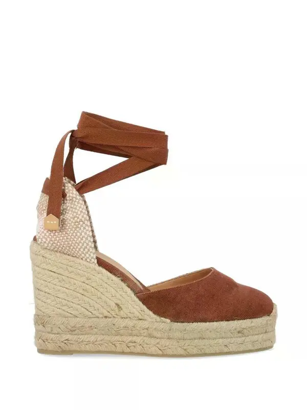 CastaÑer Carina Ankle-tie Wedge Espadrilles - Brown