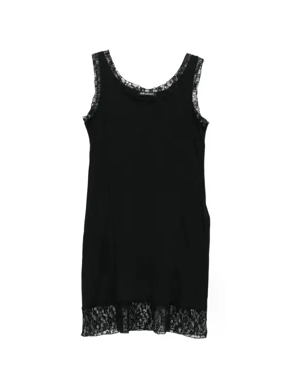 Our Legacy Dawn Lace Mini Dress - Black