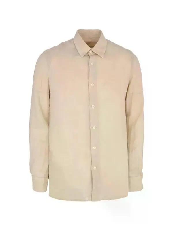 120% Lino Contemporary Fit Shirt - Neutrals