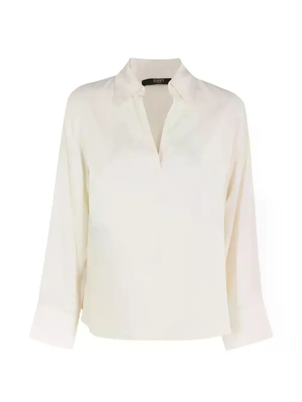 Seventy V-neck Blouse - Neutrals