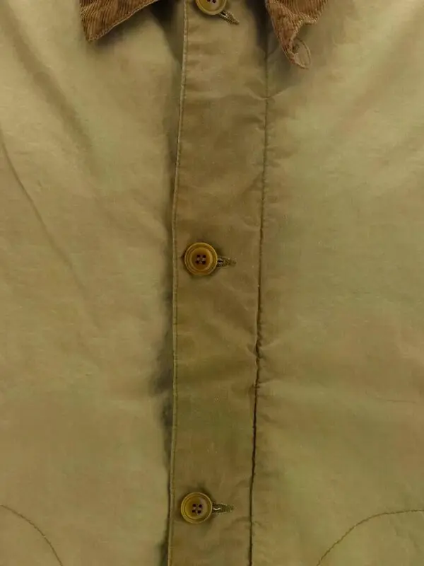 BARBOUR INTERNATIONAL Troon Corduroy-collar Cotton Jacket - Green