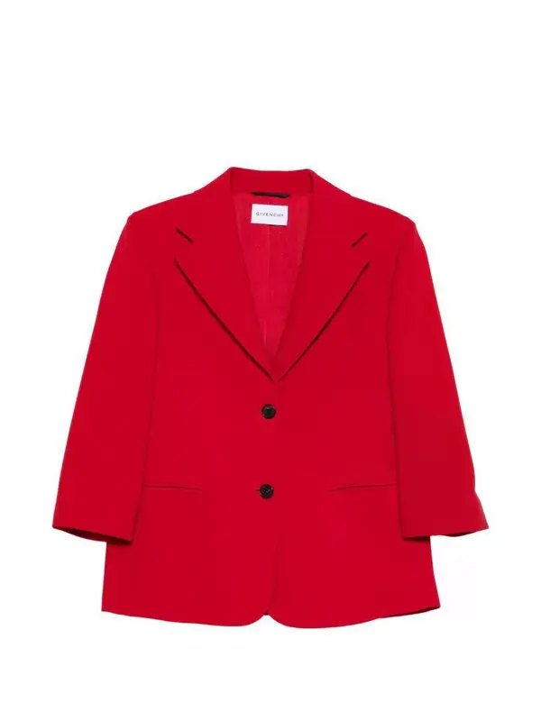 Givenchy Button Blazer - Red