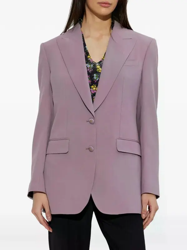 Dolce & Gabbana Button-fastening V-neck Blazer - Purple