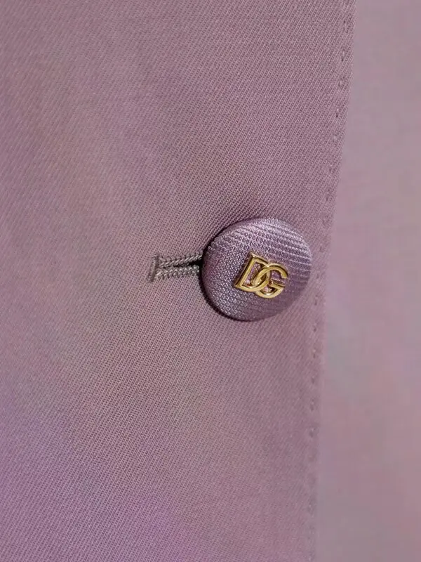 Dolce & Gabbana Button-fastening V-neck Blazer - Purple