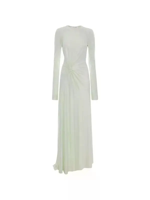 Victoria Beckham Twist Waist Gown Dress - Green