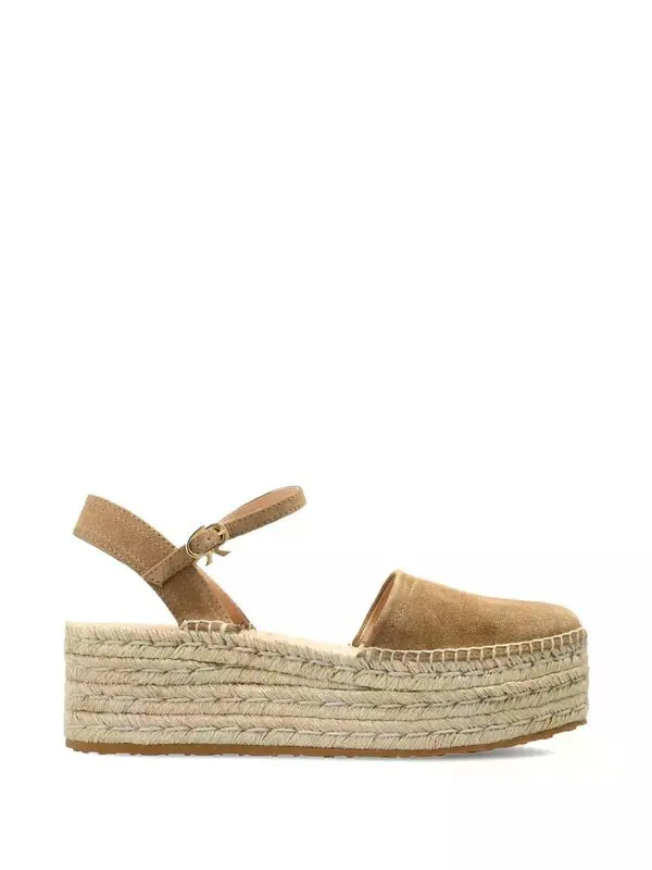 GIANVITO ROSSI Round-toe Platform Espadrille - Neutrals