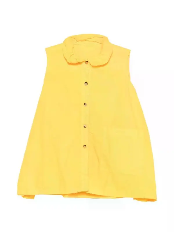 RICORRROBE Cotton Buttoned Blouse - Yellow