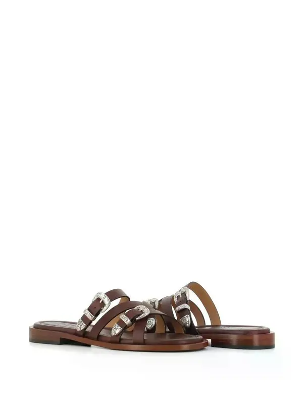 Sartore Buckle-strap Flat Sandals