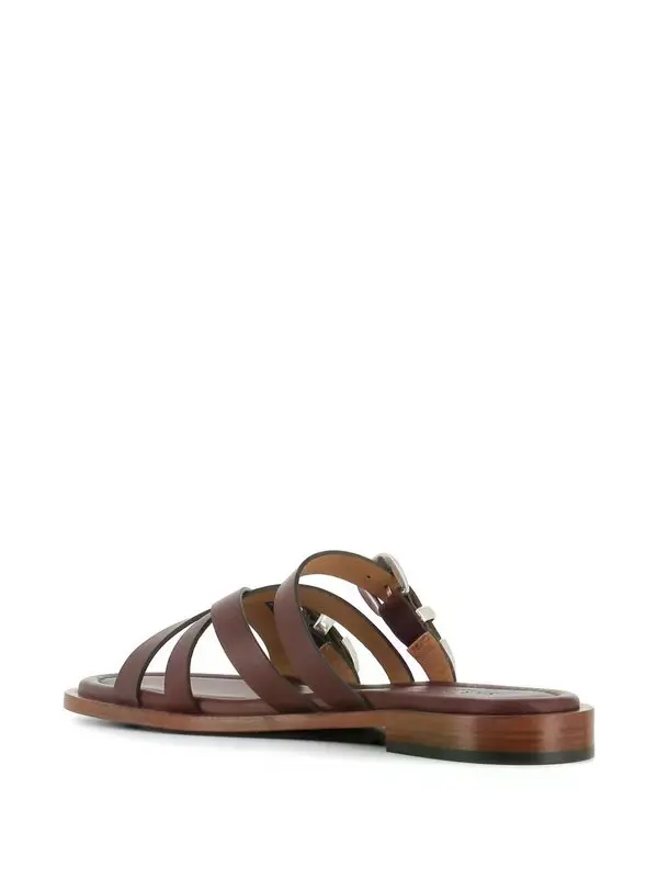 Sartore Buckle-strap Flat Sandals
