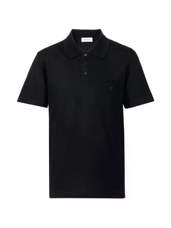 FERRAGAMO Cotton Polo Shirt - Black