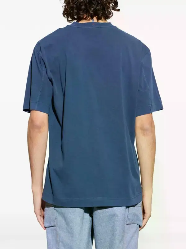 Moncler Embroidered Short-sleeve T-shirt - Blue