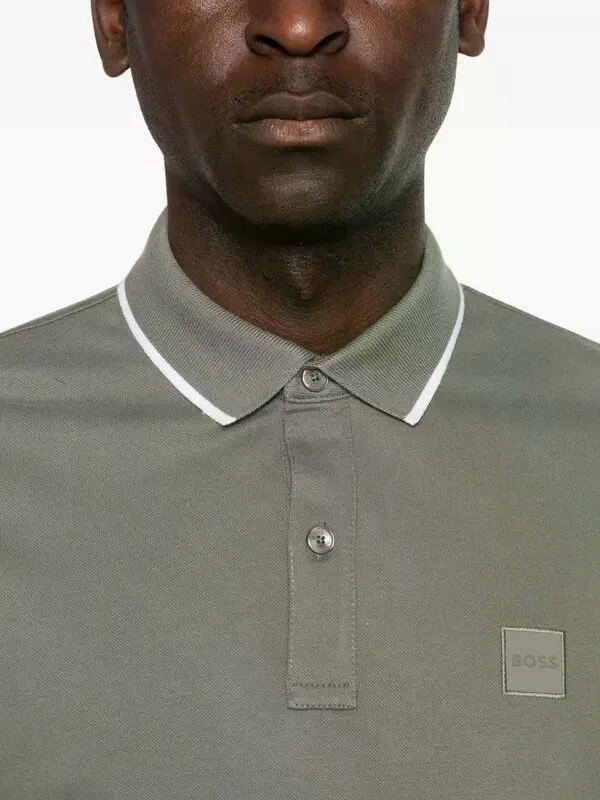 BOSS Short-sleeve Pique Polo Shirt - Green
