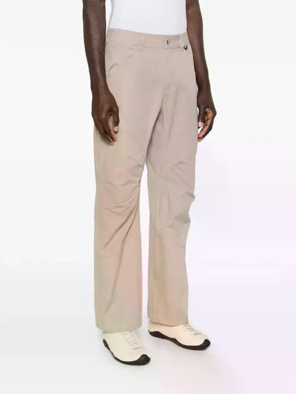 ROA Crimp Shaped Cotton Trousers - Neutrals