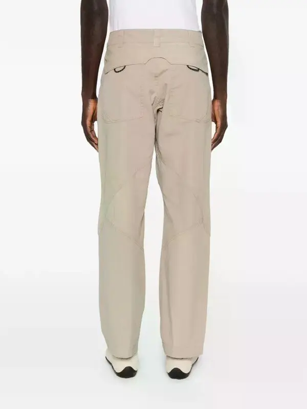 ROA Crimp Shaped Cotton Trousers - Neutrals