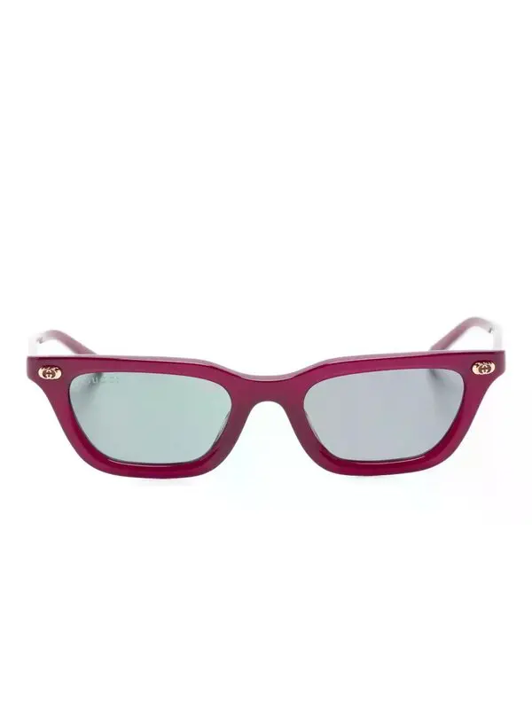 Gucci Interlocking G Cat-eye Sunglasses - Red