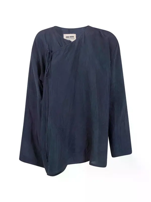 UMA WANG Tie-side Blouse - Blue