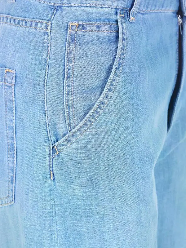 Seventy High-waist Wide-leg Jeans - Blue