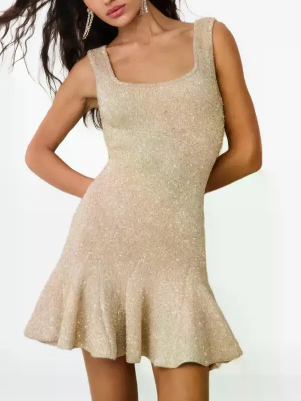 LoveShackFancy Sarajane Ruffled Mini Dress