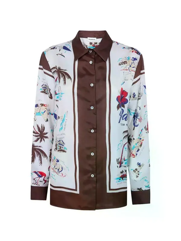 P.a.r.o.s.h Palm-print Shirt - White