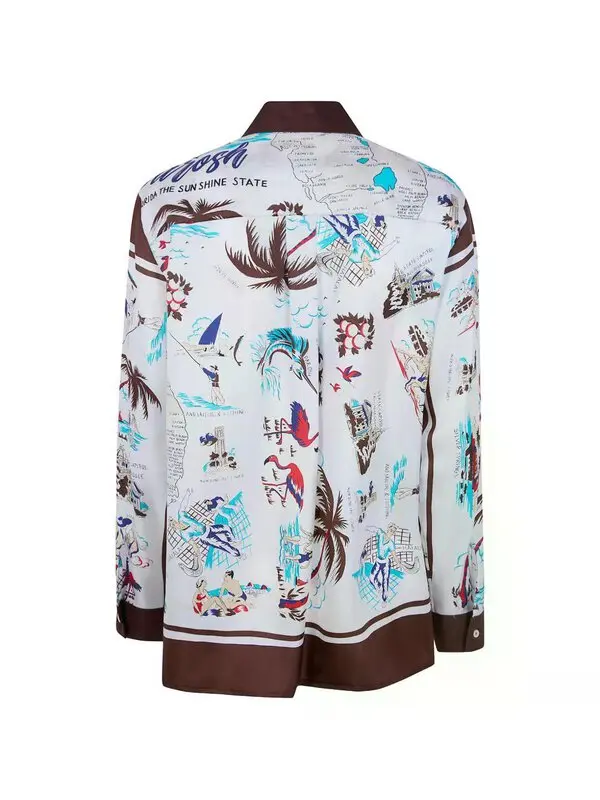 P.a.r.o.s.h Palm-print Button-down Shirt