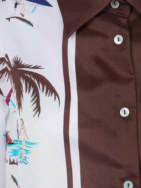 P.a.r.o.s.h Palm-print Button-down Shirt