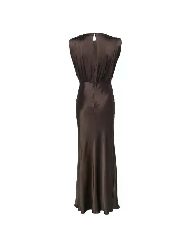 SEMICOUTURE Casilda Maxi Dress - Brown