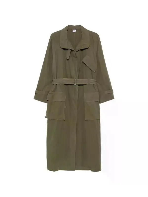 Aspesi Belted Flap-pocket Trench Coat - Green