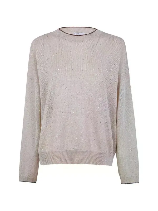 Brunello Cucinelli Sequin Jumper - Neutrals