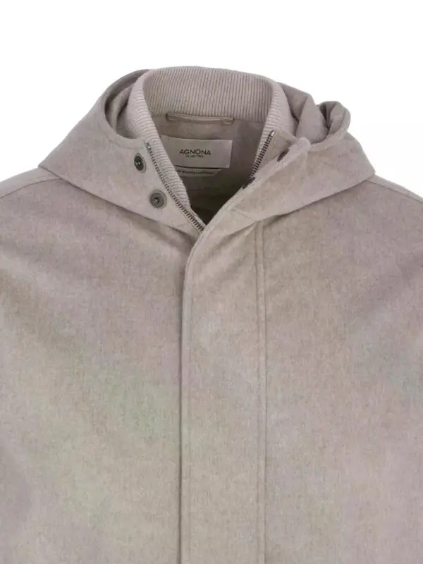Agnona Caban Hooded Jacket