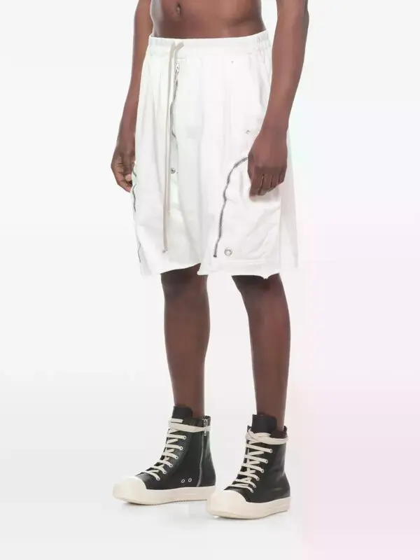 Rick Owens Drawstring Zip Shorts - White