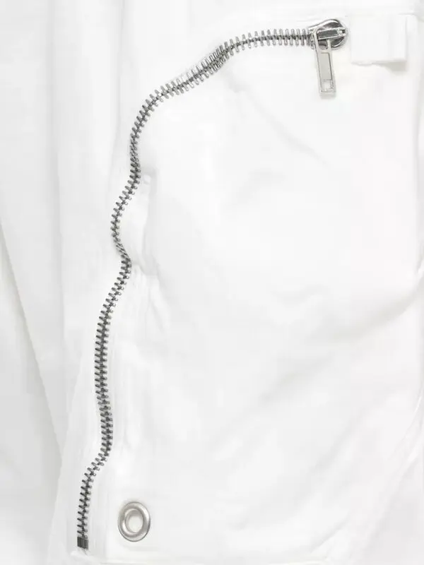 Rick Owens Drawstring Zip Shorts - White