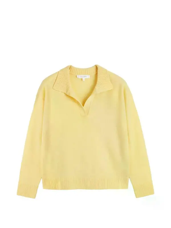 Chinti & Parker Polo-collar Sweater - Yellow