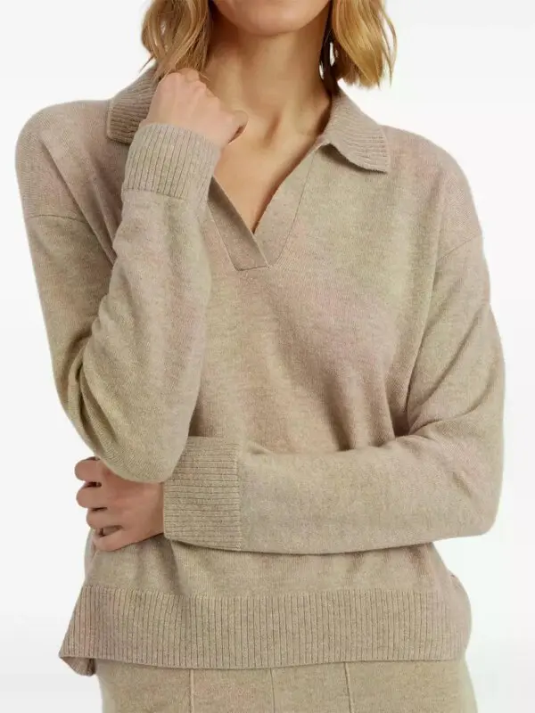 Chinti & Parker Polo-collar Sweater - Neutrals