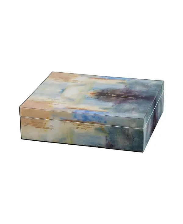 JAMIE YOUNG CO. Colorwash Decorative Lacquered Box - Blue