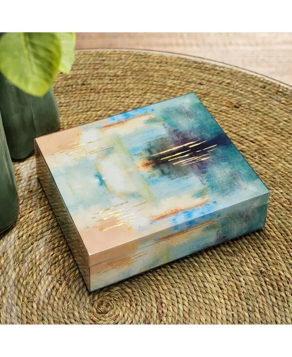 JAMIE YOUNG CO. Colorwash Decorative Lacquered Box