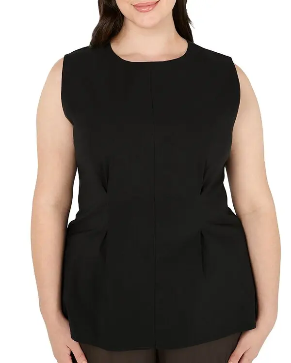 ESTELLE Hallie Peplum Top - Black