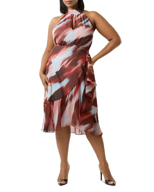 ESTELLE Madelena Printed Halter Dress