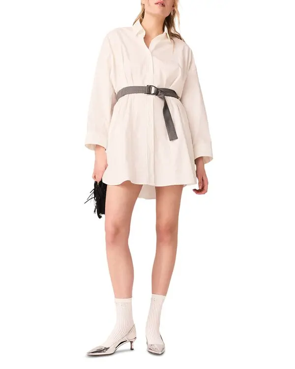 Maje Belted Shirtdress