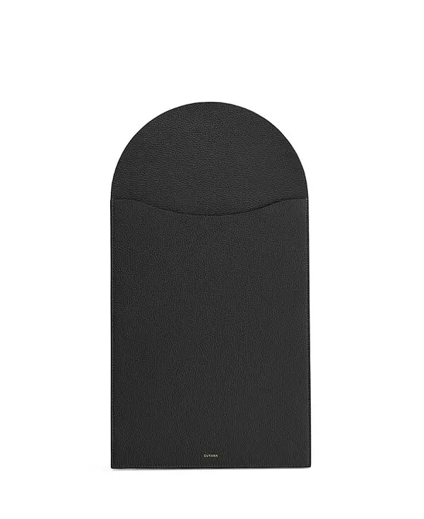 Cuyana Convertible 14" Leather Laptop Sleeve - Black