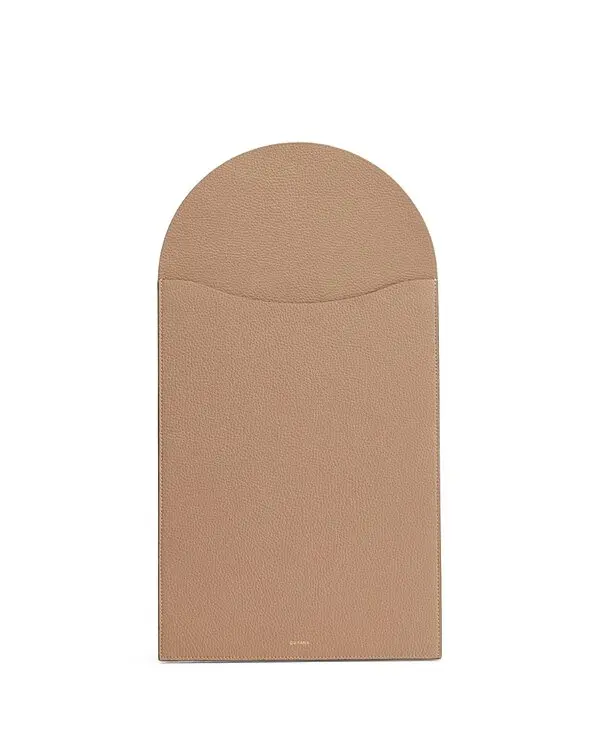 Cuyana Convertible 14" Leather Laptop Sleeve - Cappuccino