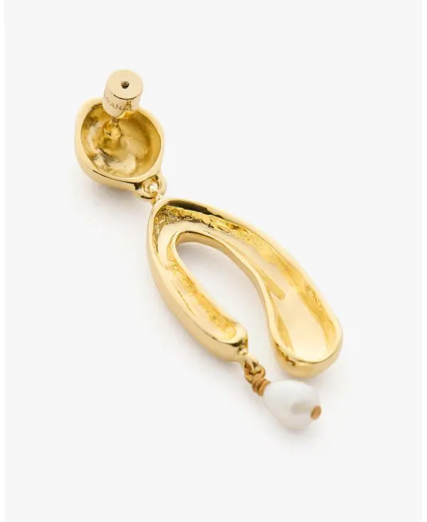 Cuyana Nube Pearl Dangle Earrings